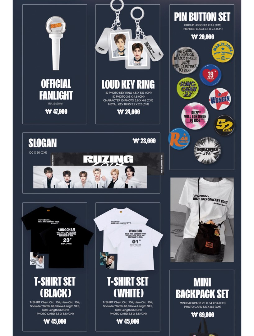 RIIZE 2025 Concert Tour In Seoul RIIZING Loud Official Goods, Hobbies ...