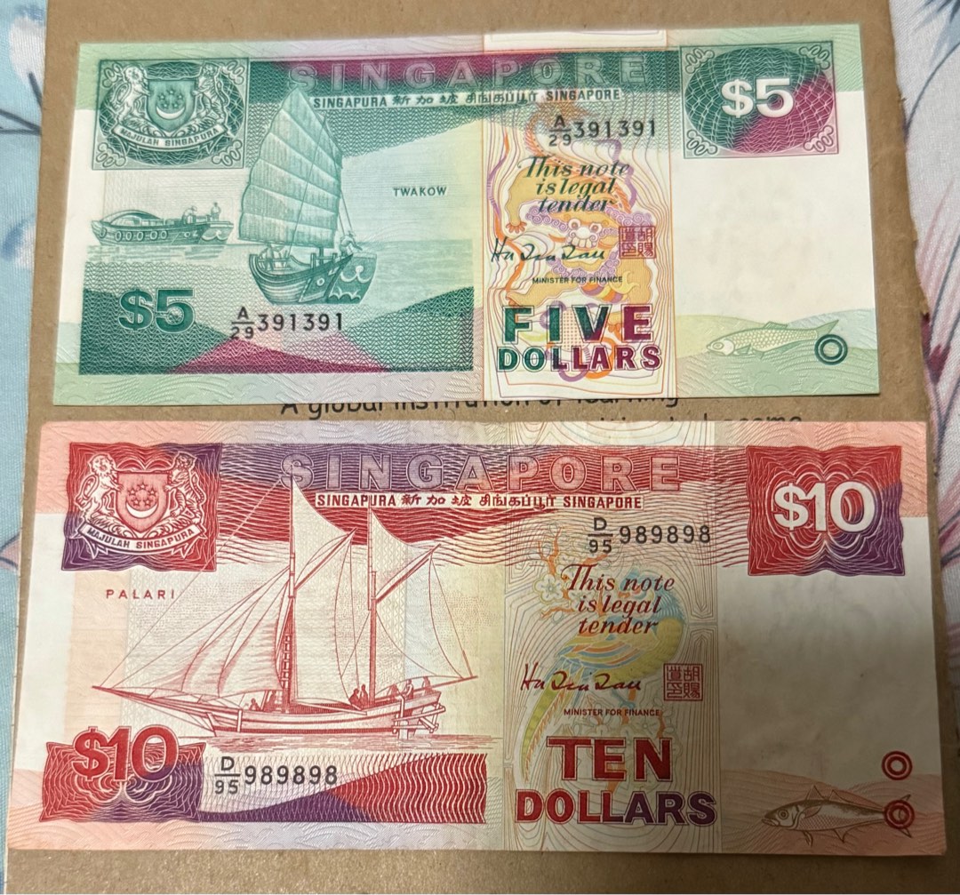Ship series $10,$5 989898 391391 fancy nice repeater number currency ...