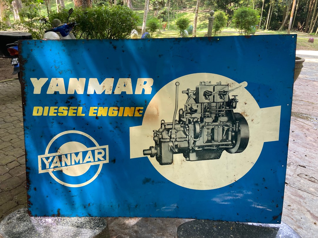 Signboard enjin lama(tin), Hobbies & Toys, Collectibles & Memorabilia ...