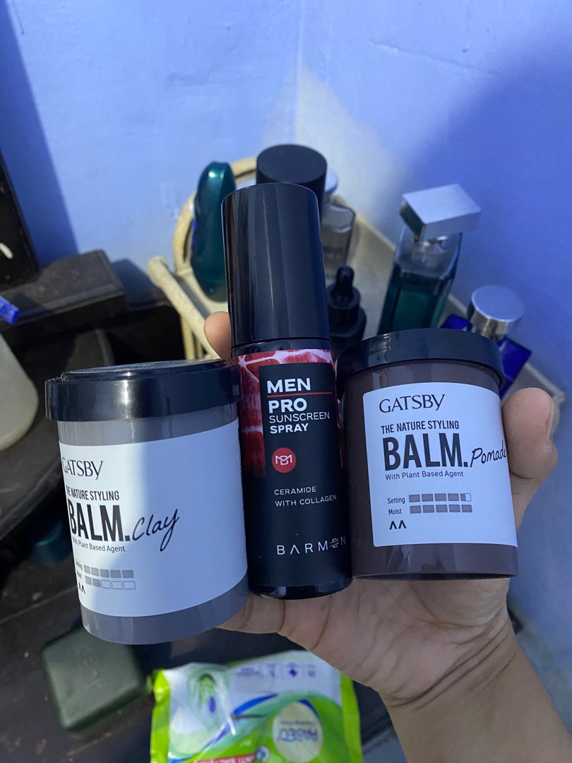 Sunscreen spray cowok/gatsby, Kesehatan & Kecantikan, Perawatan Pria di ...