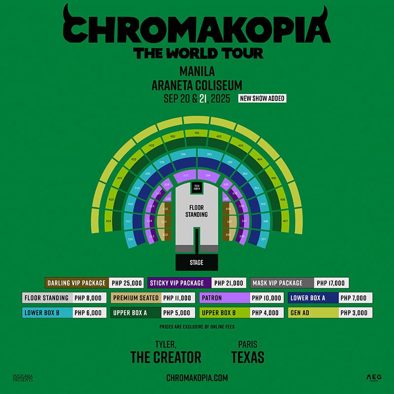 Tyler the Creator Chromakopia Day 1 GA, Tickets & Vouchers, Event ...