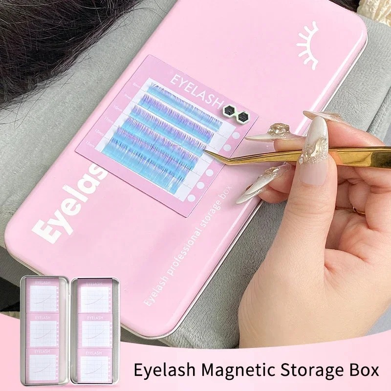 Women Magnetic Storage Box for Eyelash, False Eyelash Extension Storage ...