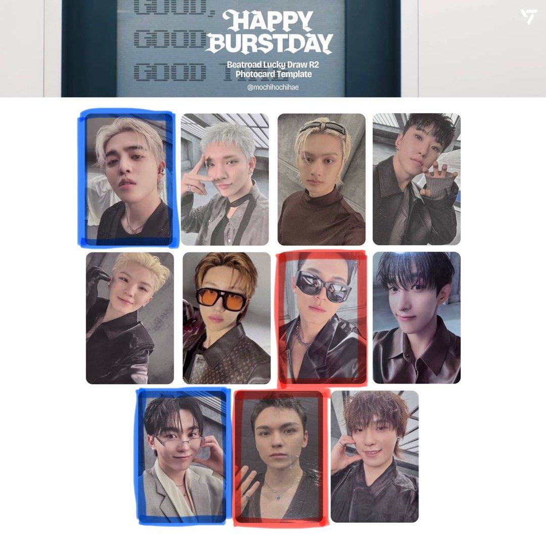 (WTT/WTS) Seventeen svt Happy burstday beatroad lucky draw round 2 pc ...