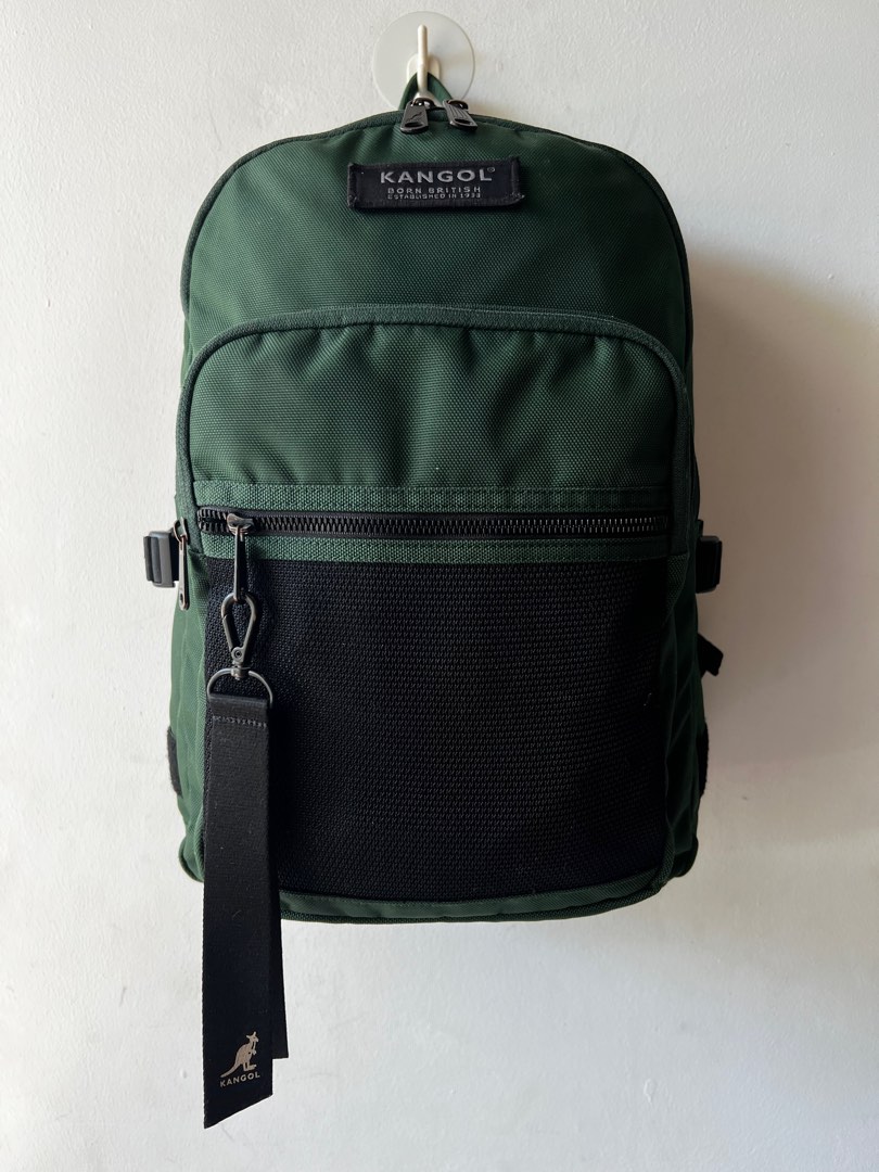 12”x18”x5” Kangol Green Legacy Backpack, Men's Fashion, Bags, Backpacks ...