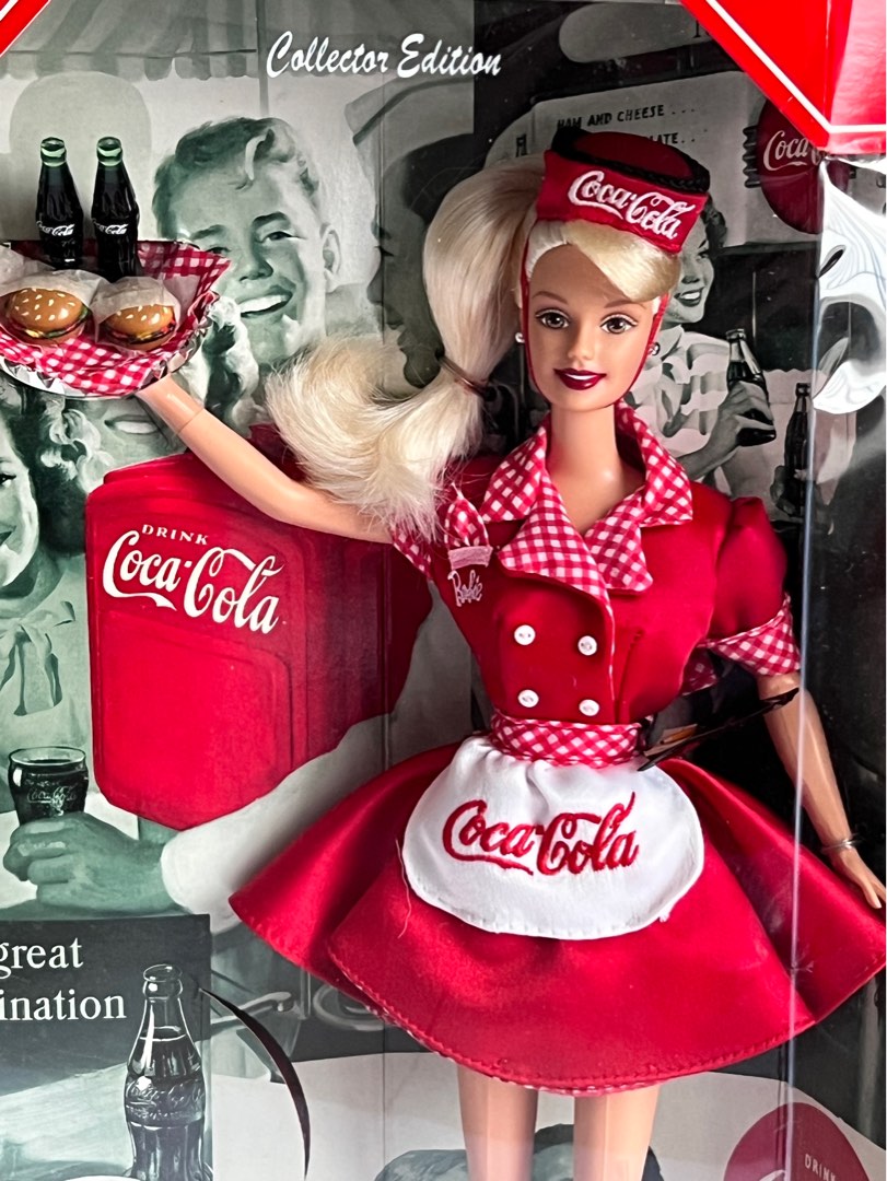 1998 Barbie Collector edition Coca-Cola Barbie Waitress, Hobbies & Toys ...