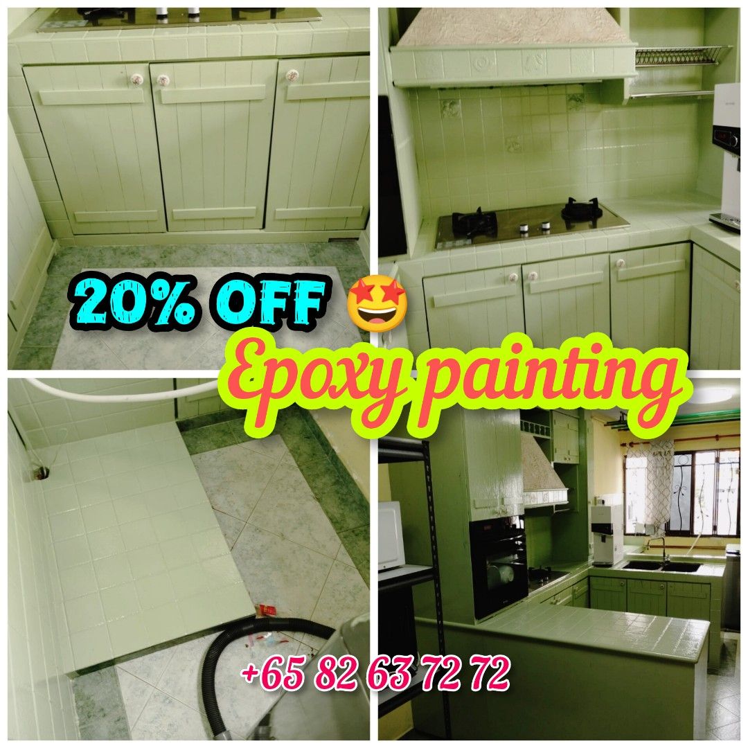 20% off on epoxy painting service/whole house epoxy/ industrial area ...