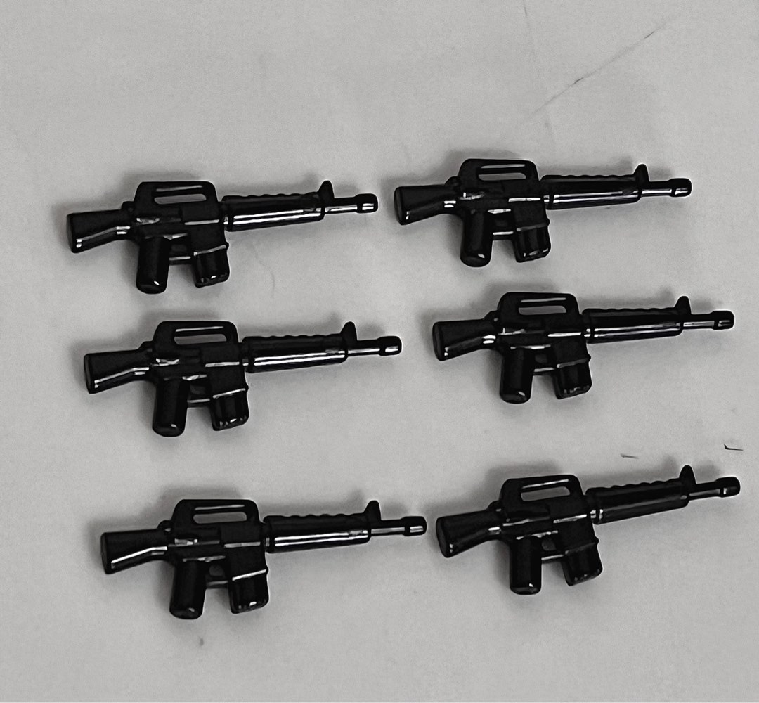 6x Brickarms M16 Rifle Guns - Lego Army Tactical Police Toy, Hobbies ...