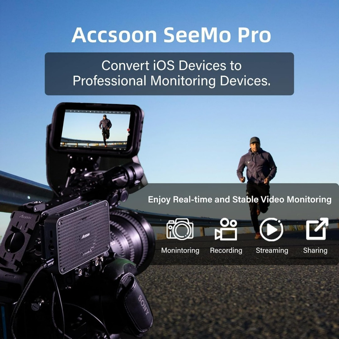 Accsoon SeeMo Pro SDI/HDMI to USB-C Video Capture Adapter for iPhone / iPad (YEAR 2025) |SeeMo ...