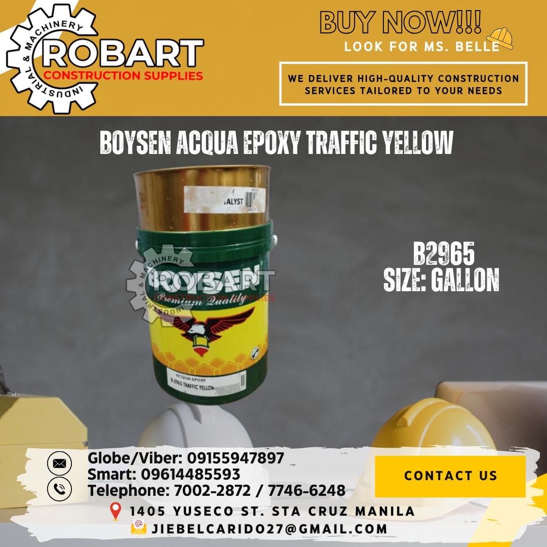 Boysen acqua epoxy traffic yellow, Commercial & Industrial ...