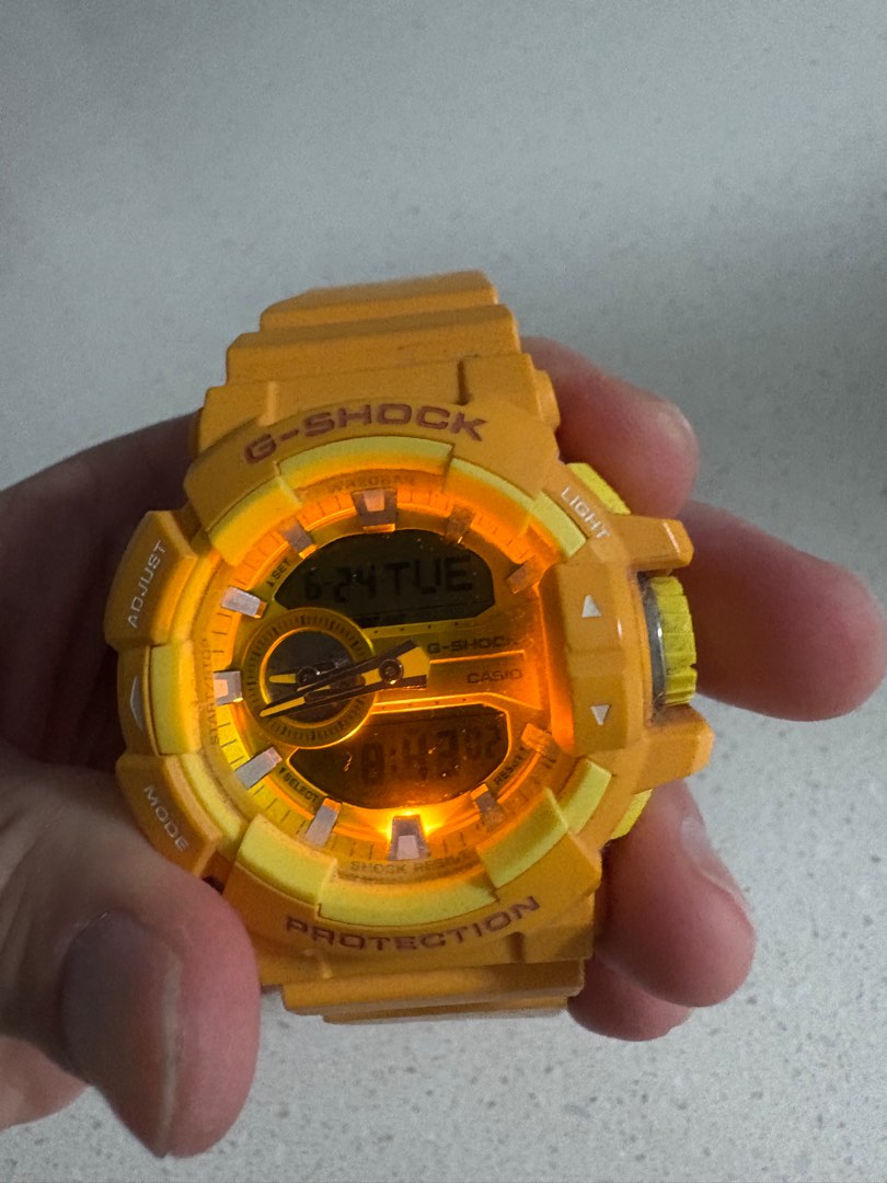 Casio G-Shock GA-400A Yellow Watch, Men's Fashion, Watches & Accessories, Watches on Carousell