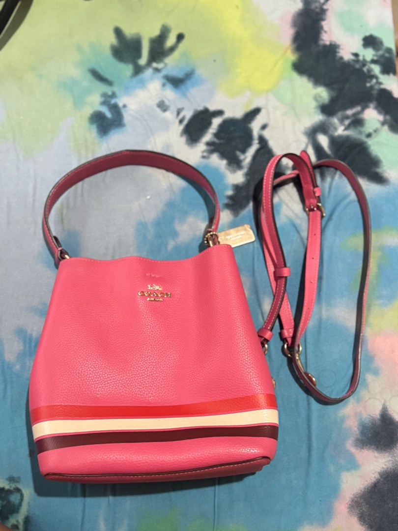 Coach Confetti Pink Mango Multi, Women's Fashion, Bags & Wallets, Cross ...