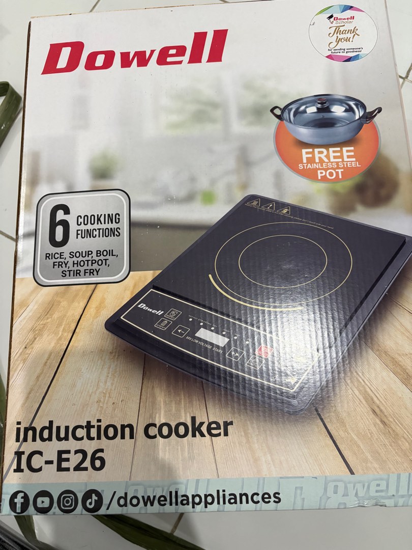 Dowell Induction Cooker with free pot, TV & Home Appliances, Kitchen ...