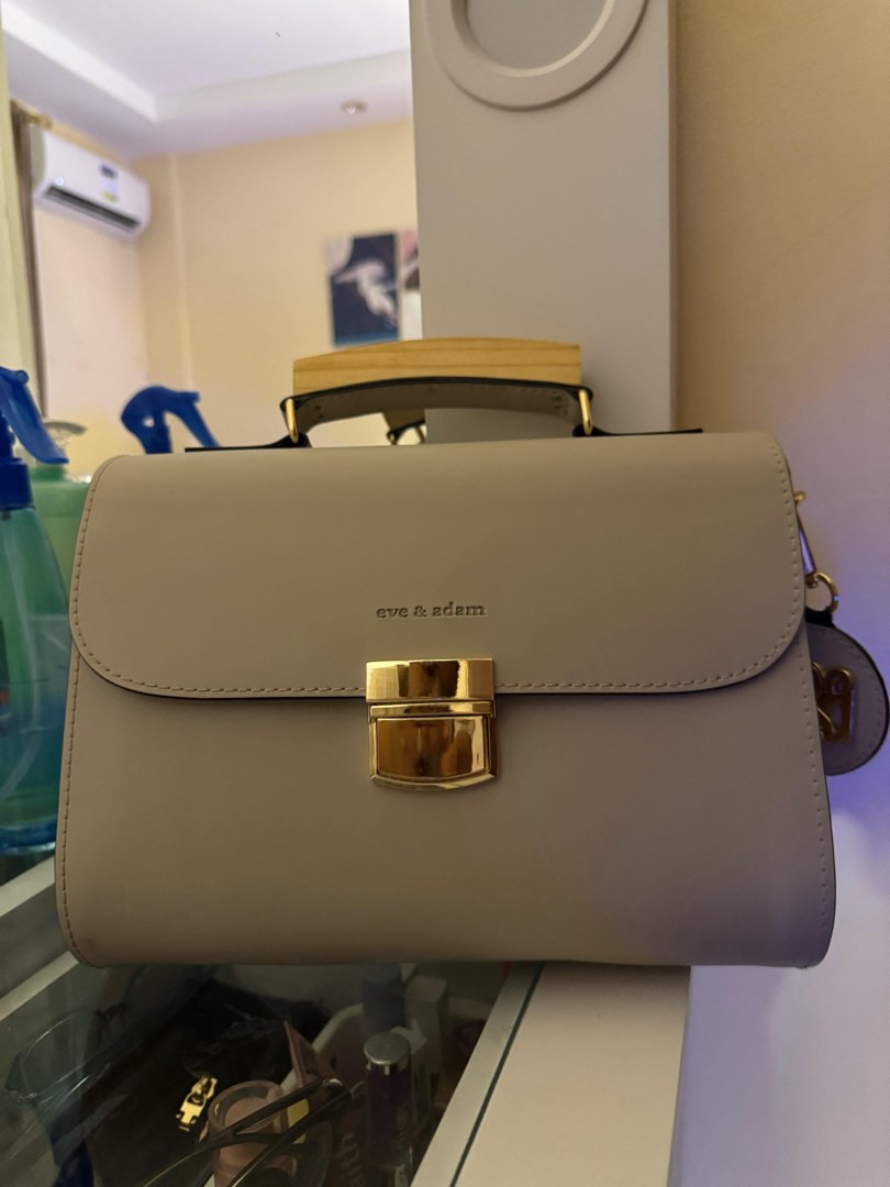 Eve & Adam - Eve Wooden Satchel in Bone, Women's Fashion, Bags ...
