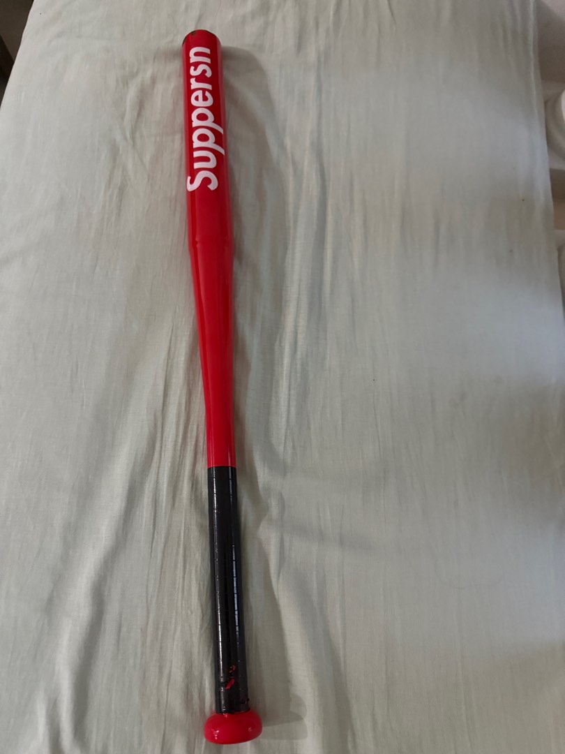 Fake Supreme metal Baseball Bat 81CM Red, Sports Equipment, Sports ...