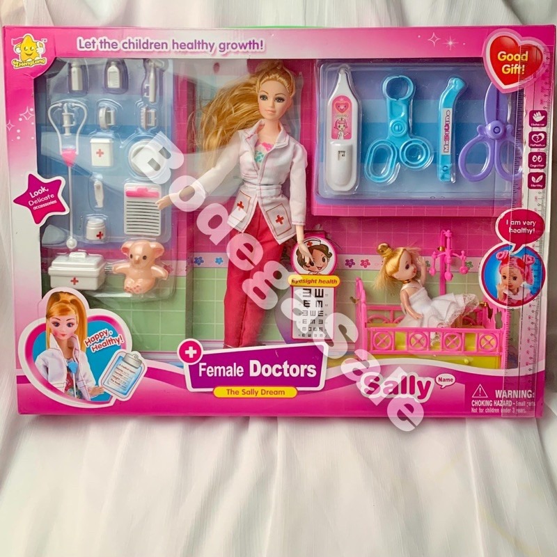 Female Doctor Sally doll with mini doctor toys, Hobbies & Toys, Toys ...
