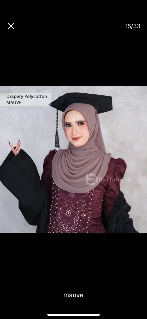 Hijab drapery, Fesyen Wanita, Muslim Fashion, Atasan di Carousell