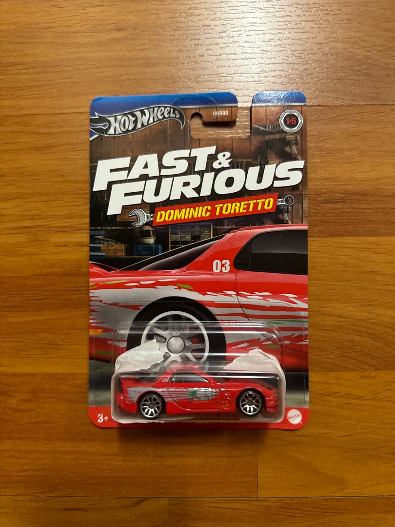 Hot Wheels Fast & Furious Dominic Toretto 1995 Mazda RX7, Hobbies ...