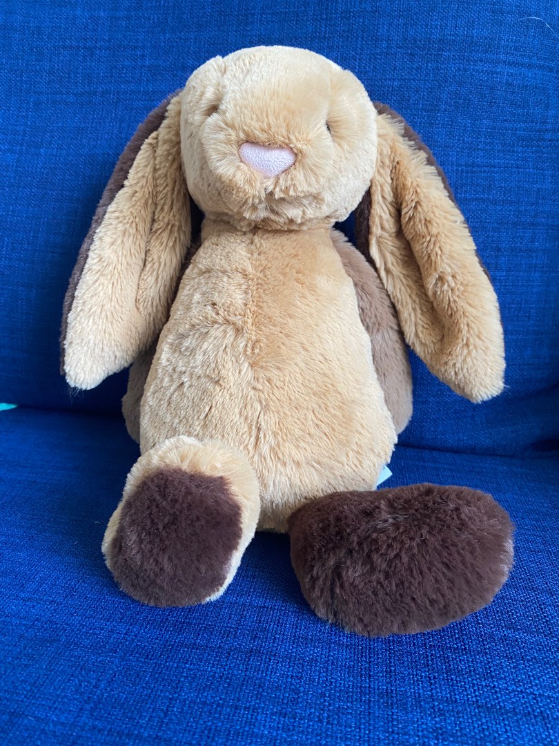 Jellycat Bashful Patchwork Brown Bunny, Hobbies & Toys, Toys & Games on ...