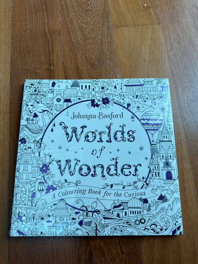 Johanna Basford Worlds of Wonders coloring book, Hobbies & Toys ...