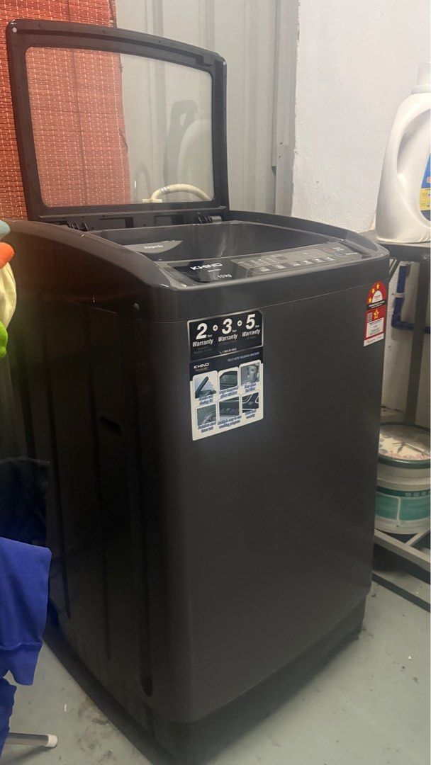 Khind 10kg washing machine, TV & Home Appliances, Washing Machines and ...