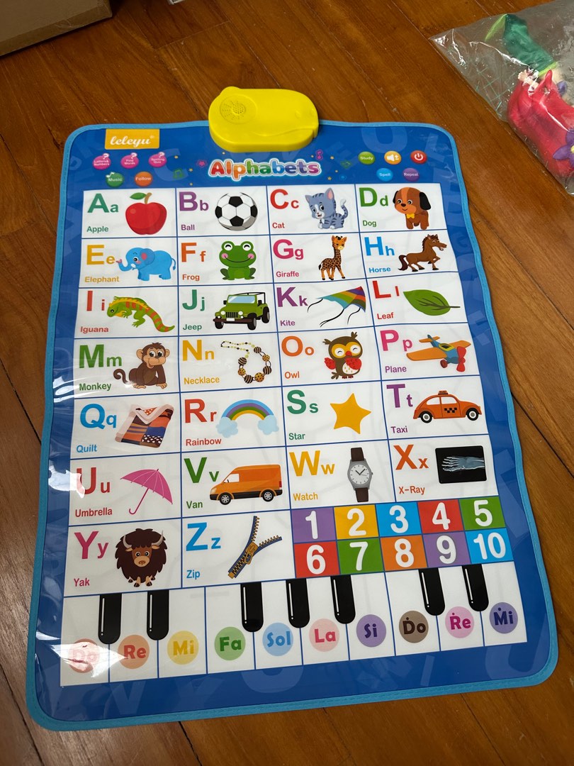 Learning AbC alphabet early learning poster with Sound, Babies & Kids ...