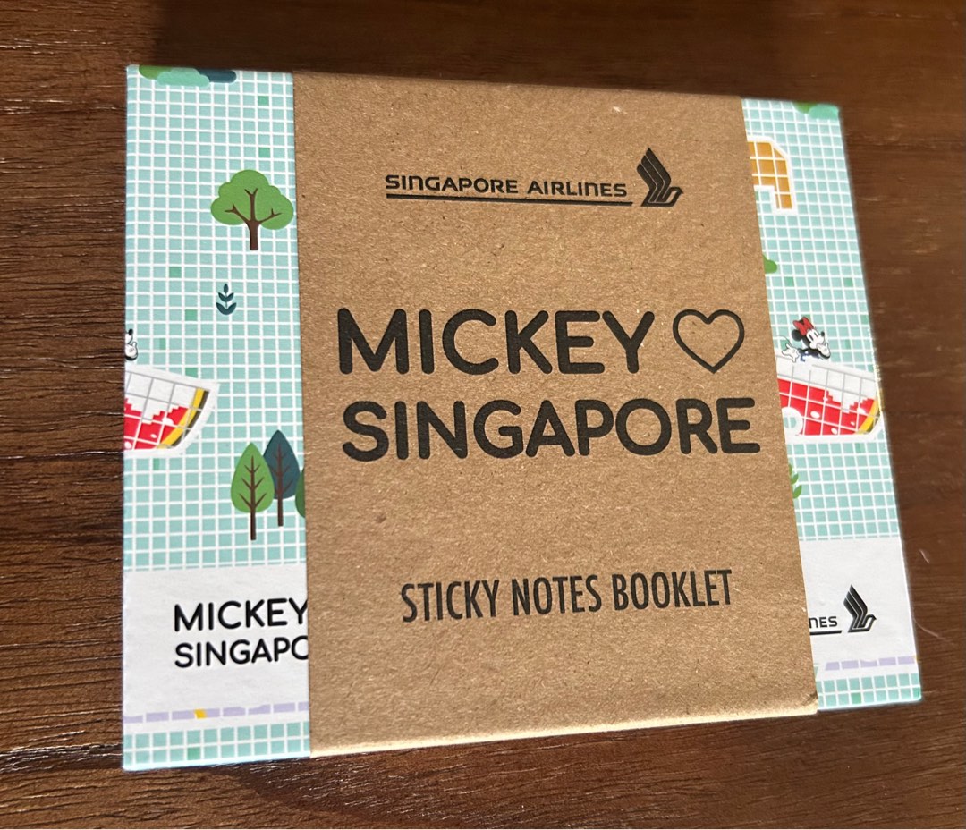 Mickey Sticky Notes Booket (Singapore Airlines Amenity), Hobbies & Toys ...