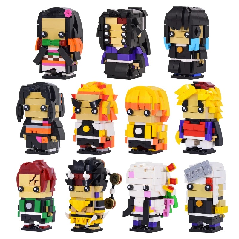 MOC Bricks Set Cartoon Movie BrickHeadsed Model DIY Action Figures ...