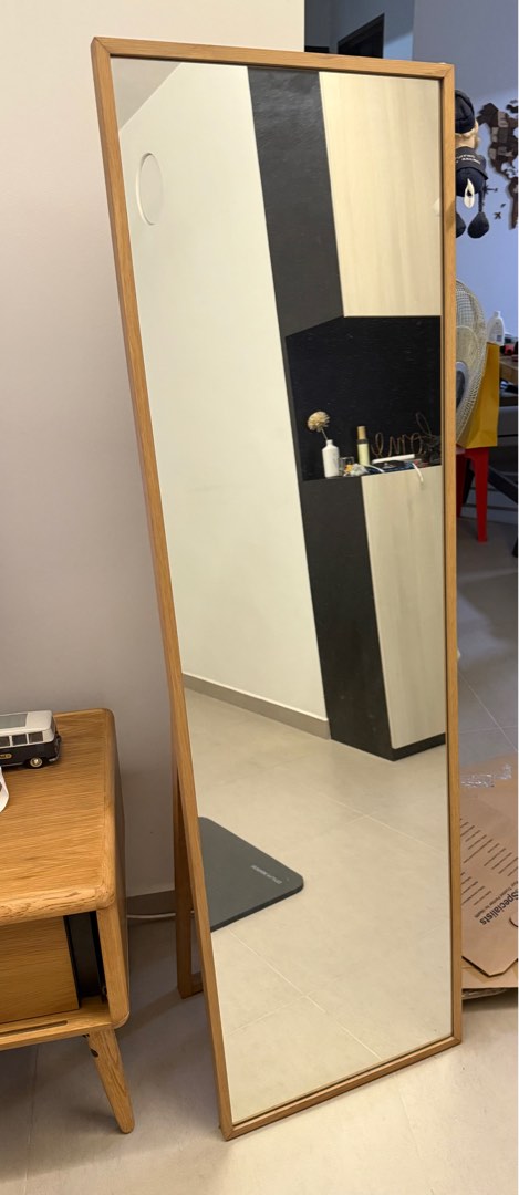 MUJI Wooden Mirror L, Furniture & Home Living, Home Decor Accessories ...