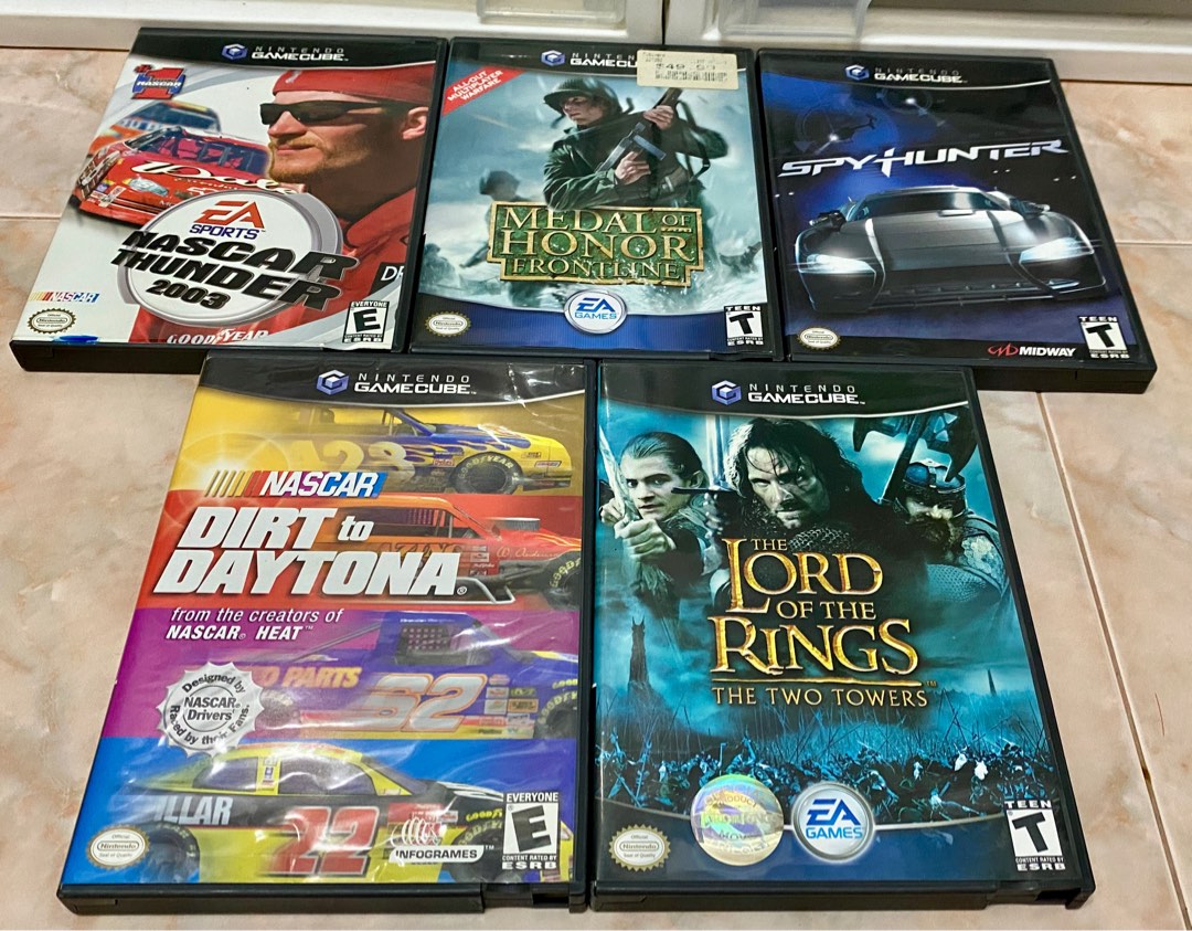 Nintendo GameCube Games - Bundle lord of the rings nascar spy hunter ...