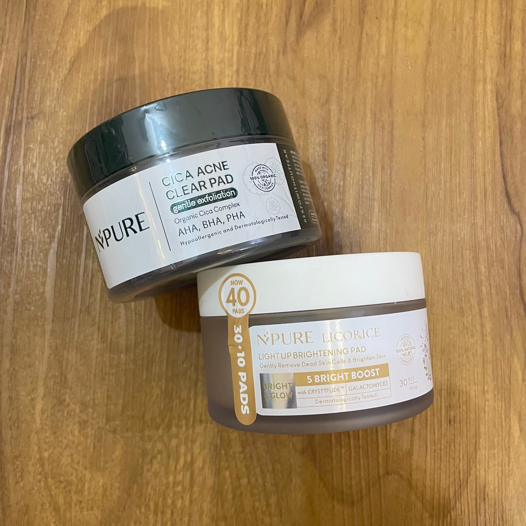 NPURE Brightening Pad, Kesehatan & Kecantikan, Kulit, Sabun & Tubuh di ...