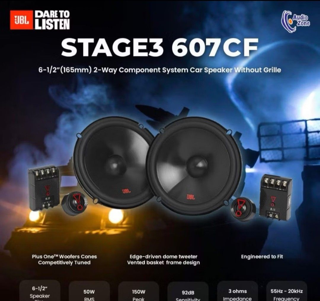 ♦️Original♦️JBL Stage 3 - Model 607CF (6.5"inch) Component Car Speaker ...