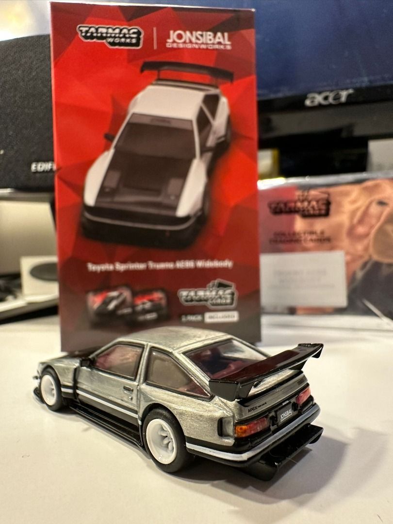 RARE 稀有 Chase version Toyota Sprinter Trueno AE86 Widebody Tarmac works Jonsibal design works ...