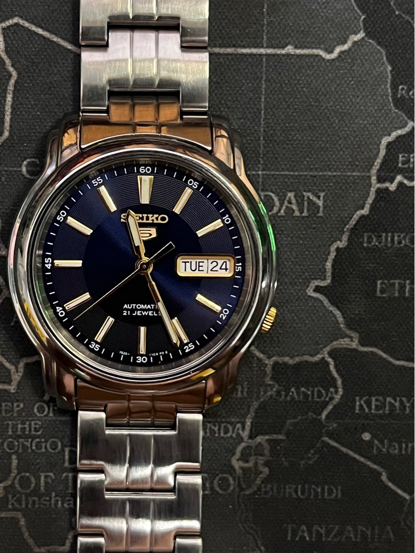 Seiko 5 Blue Dial (SNKL79K1), Men's Fashion, Watches & Accessories ...