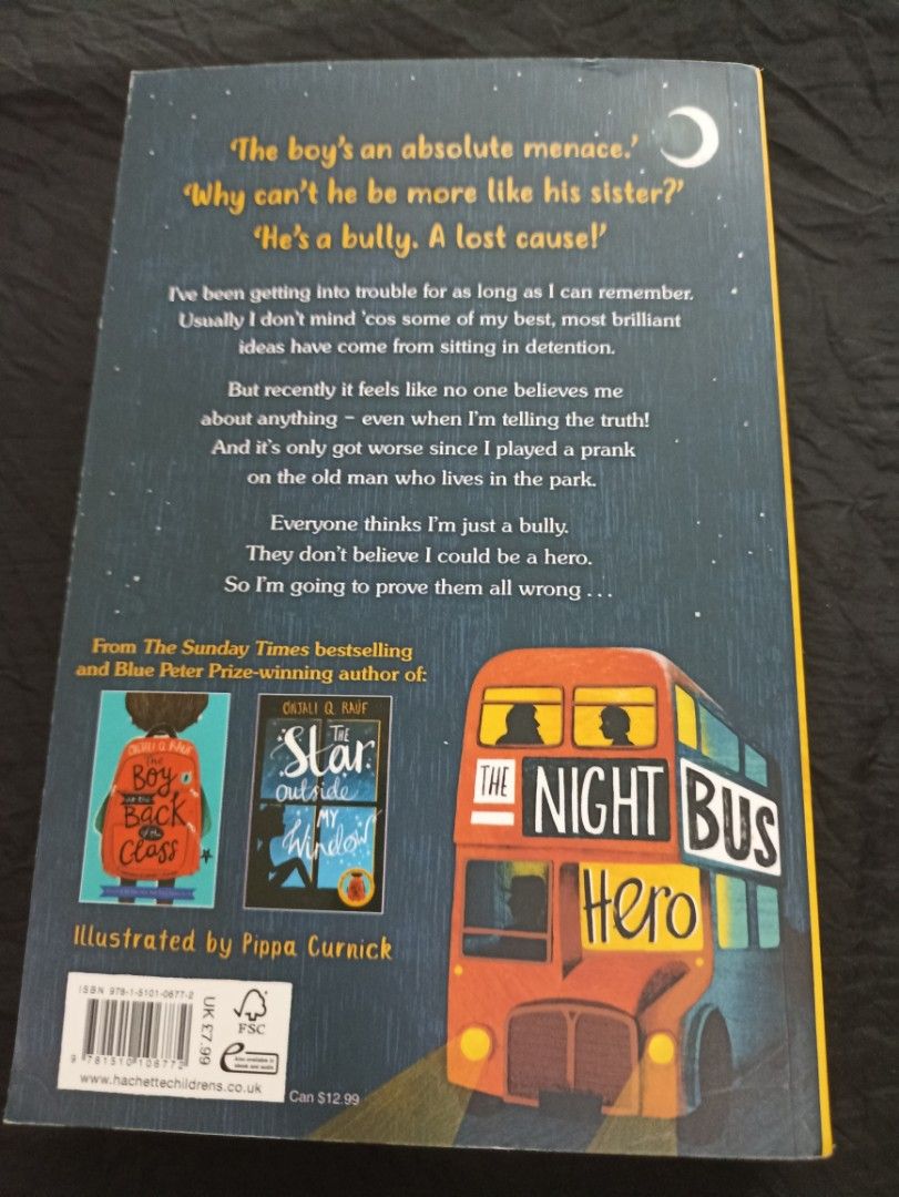 The Night Bus Hero by Onjali Q. Rauf, RM25+RM10 for post (WM), Hobbies ...