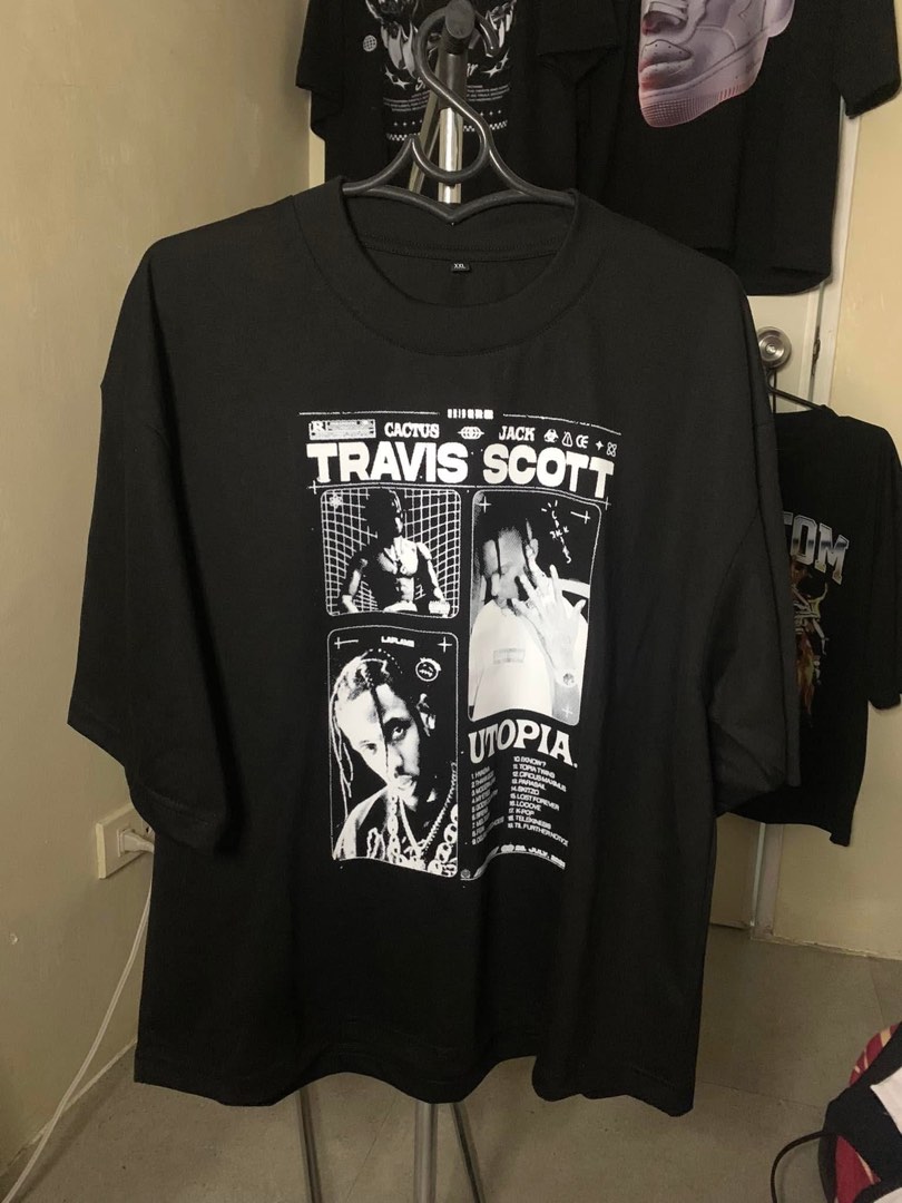 TRAVIS SCOTT BOXY CROPPED T-SHIRT (heavy cotton), Men's Fashion, Tops ...