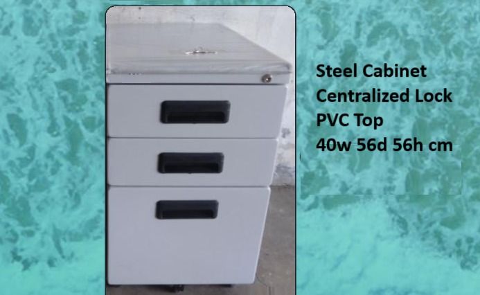 Alverstone Heavy Duty Mobile Pedestal Off-white Mobile Cabinet Light ...
