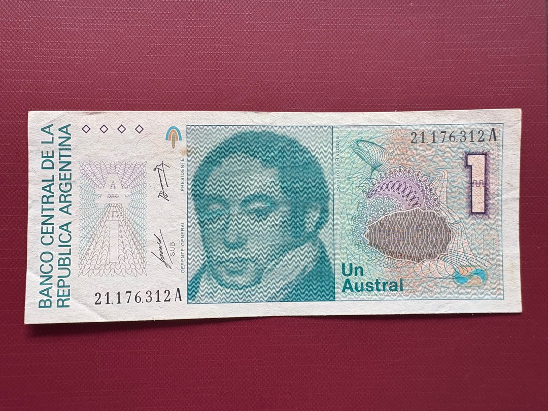 Argentina 1 Austral 1985 VF Banknote, Hobbies & Toys, Collectibles ...