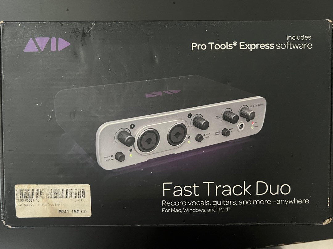 Avid Fast Track Duo Audio Interface, Hobbies & Toys, Music & Media ...
