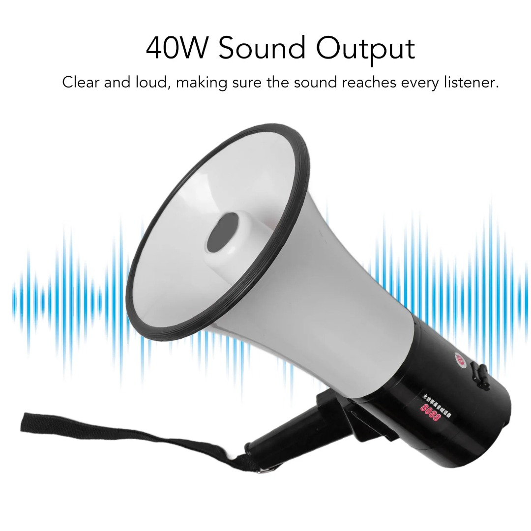 Blow Horn Speaker Portable Megaphone Bullhorn Outdoor Handheld Blow ...