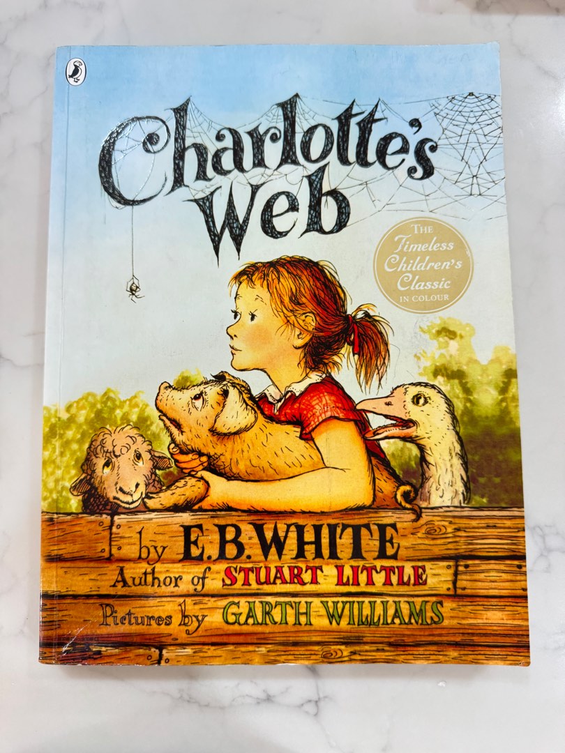 A4 size, colorful Charlotte's Web by E.B. White, Hobbies & Toys, Books ...