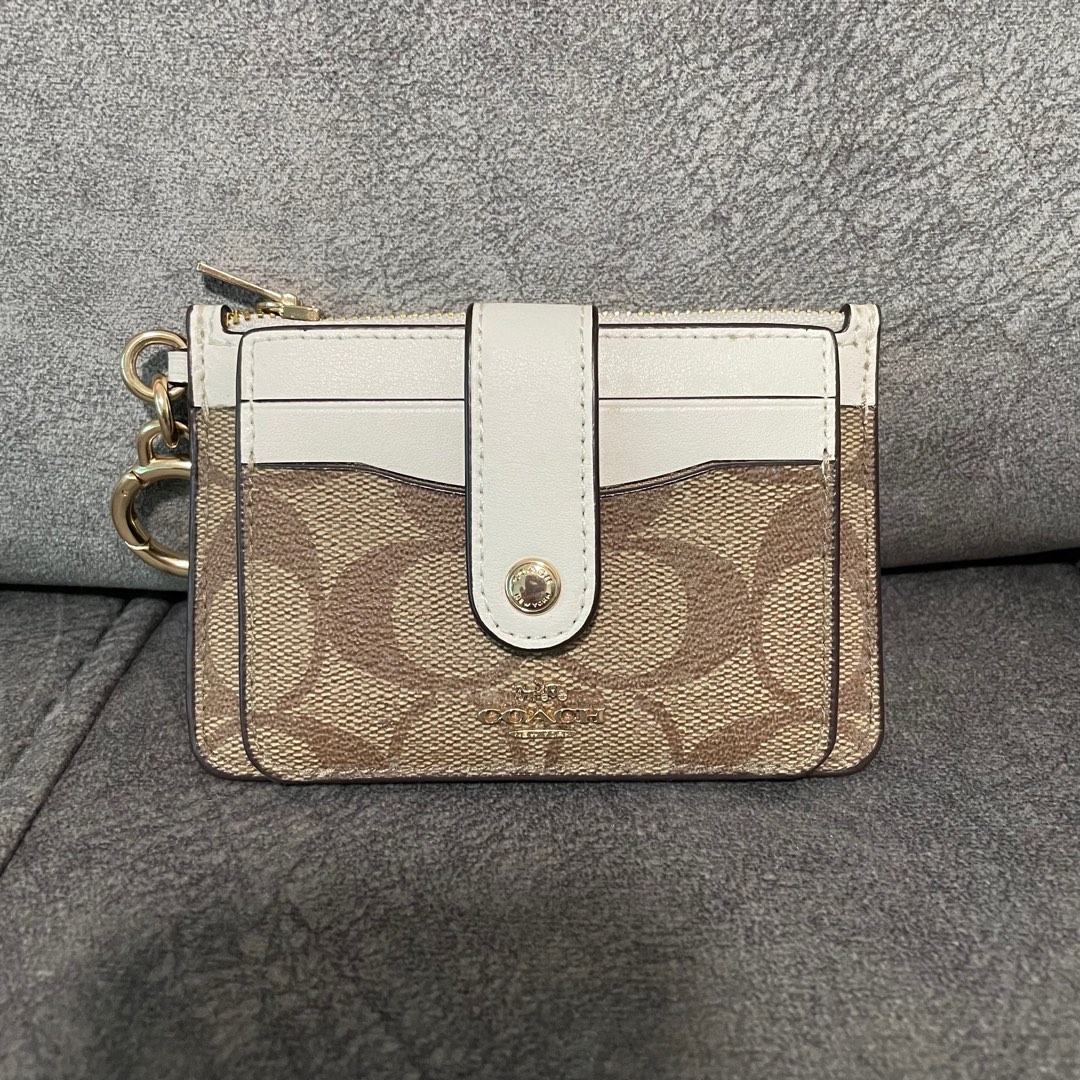 Coach Signature Card Case with Key Ring, Luxury, Bags & Wallets on ...