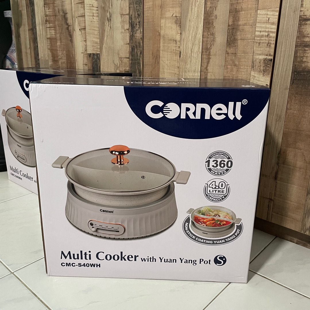 Cornell CMCS40WH Yuan Yang Multi-Cooker 4L, TV & Home Appliances ...