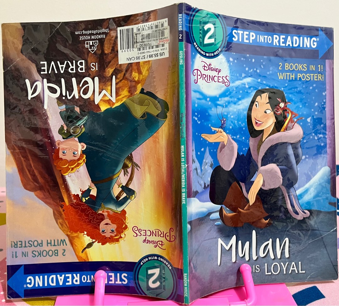 Disney Princess 2 Books in 1 (Mulan is Loyal and Merida is Brave ...