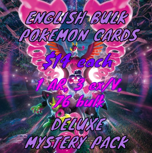 English Bulk Pokemon Cards Deluxe Mystery Pack , Hobbies & Toys, Toys ...