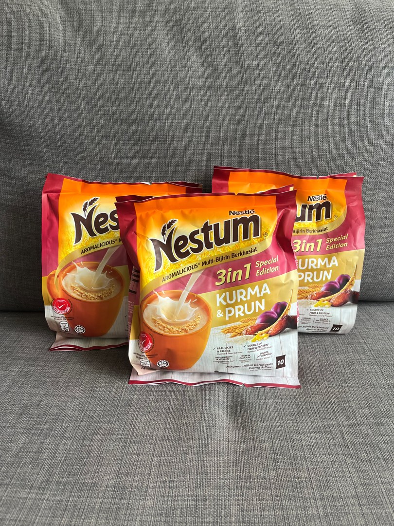 (Exp: 31 Aug 2025) 3 pack x 10 sac Nestum 3 in 1 Multigrain Beverage ...