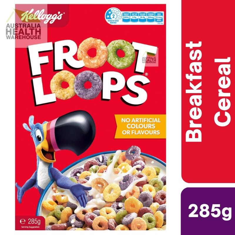 12 x Kellogg’s Froot Loops Breakfast Cereal 285g, Food & Drinks ...