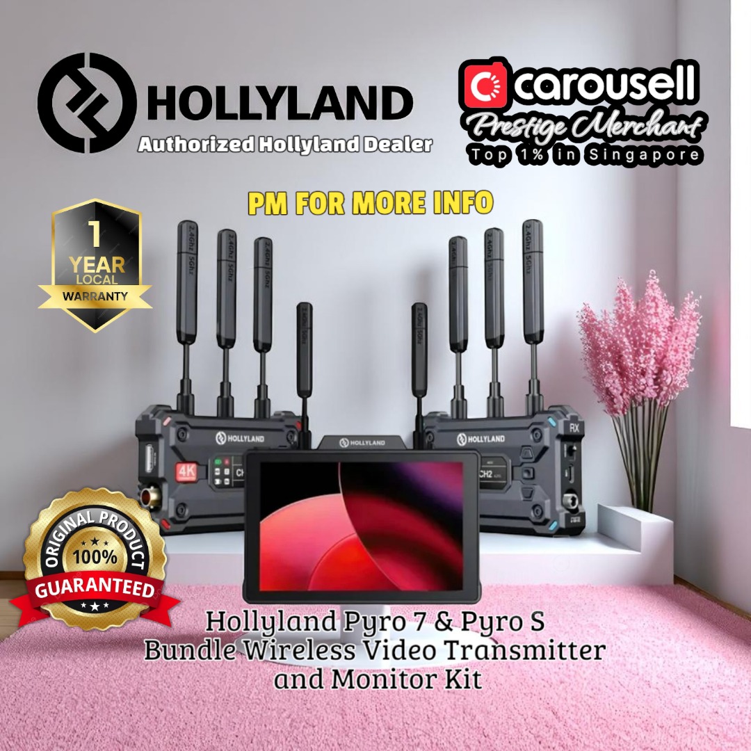 Hollyland Pyro 7 + Pyro S Video Pyro Video Transmission & Monitoring ...
