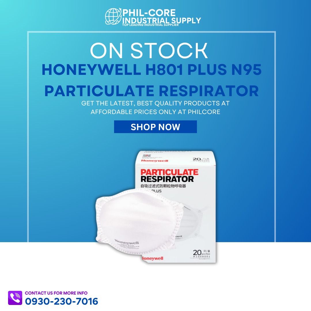 Honeywell H801 Plus N95 Particulate Respirator, Triangular Dust Mask ...