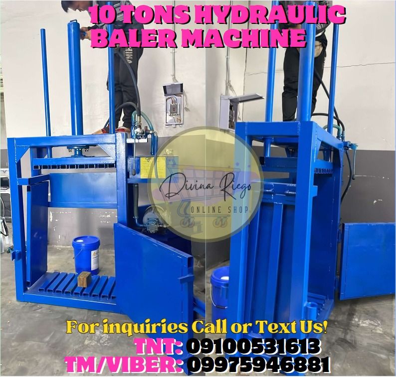 HYDRAULIC GARBAGE PRESS BALER MACHINE 10 TONS, Everything Else, Others ...