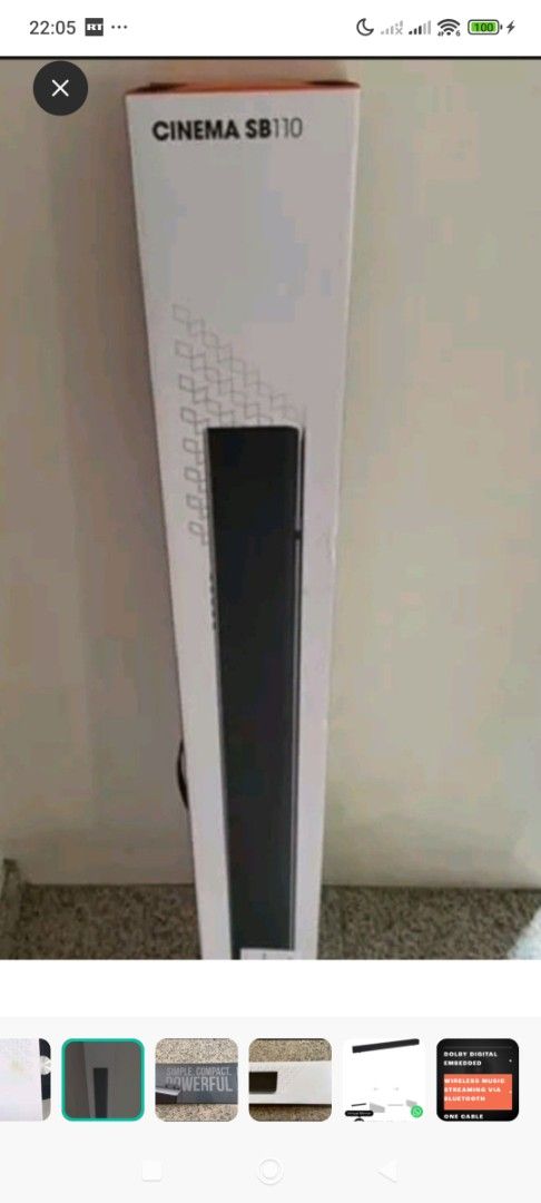 JBL Cinema SB110 Soundbar - Built-in Subwoofer, Audio, Soundbars, Speakers & Amplifiers on Carousell